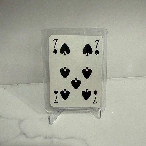Gucci | Games | Gucci Blue Seven Of Spades Playing Card | Poshmark